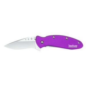 kershaw scallion aluminum jewel tone purple hunting knife