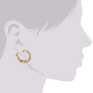 Anne Klein Classics Gold-Tone Band Hoop Earrings