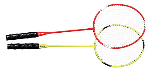 Zume Games Portable Badminton Set with Freestanding Base – Sets Up on Any Surface in Seconds – No Tools or Stakes Required,Red/Black/Green,1,OD0006W