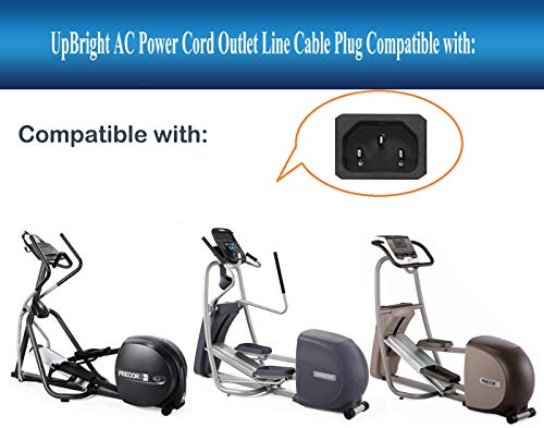 UpBright AC Power Cord Cable Compatible with Precor EFX Elliptical Series 5.31 5.33 5.35 5.37 EFX5.33 EFX5.37 EFX 5.25 EFX 5.23 EFX5.17i EFX546 EFX556 EFX 5.33i 5.17i 5.19 5.21 5.21i 5.23 IEC-320 C13