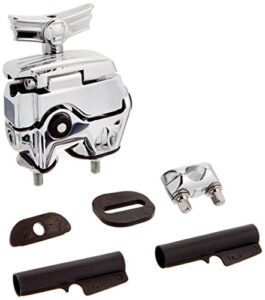 ludwig lapam1 atlas single mount bracket drum set mounting hardware, silver,black