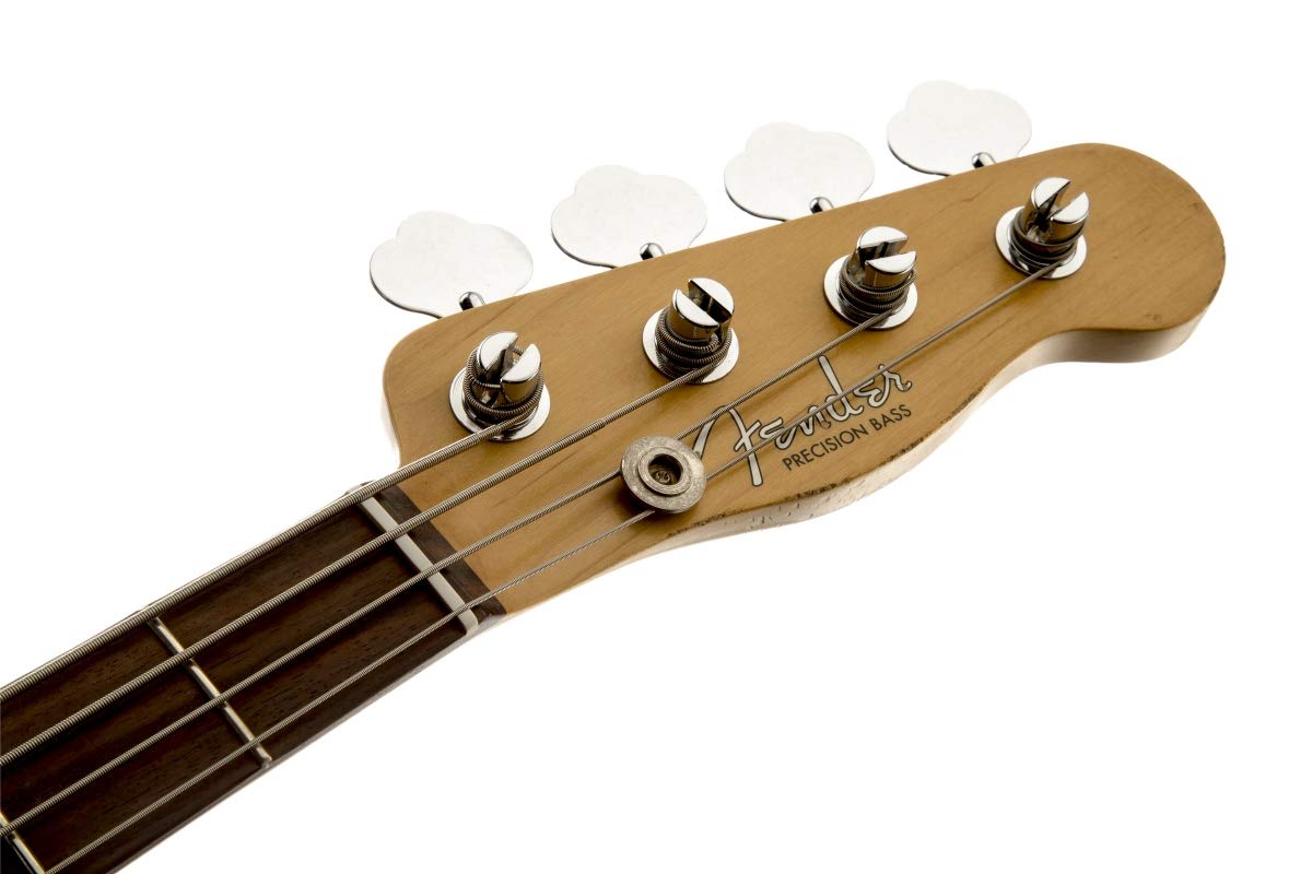 Fender Mike Dirnt Road Worn Precision Bass, White Blonde, Rosewood Fingerboard