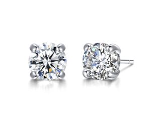 titanium stainless steel lady's charming stud earring with a gift box and a free small gift