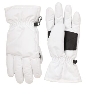 Mountain Warehouse Womens Ski Gloves - Snow Proof White Large