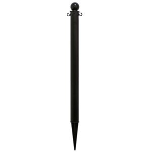 mr. chain deluxe ground pole, black, 2.5-inch diameter x 35-inch height, pack of 6 (95403-6)