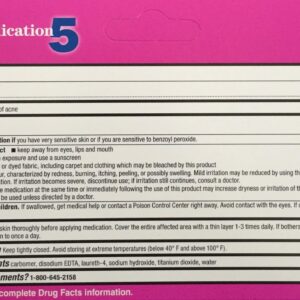 Benzoyl Peroxide 5 % Generic for Oxy Balance Acne Medication Gel 1.5 oz 3 PACK