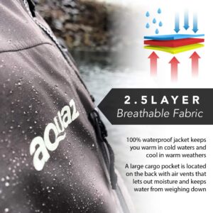 Aquaz Kenai Wading Jacket, Lightweight High-Quality Breathable Fishing Jacket [XX-Large]