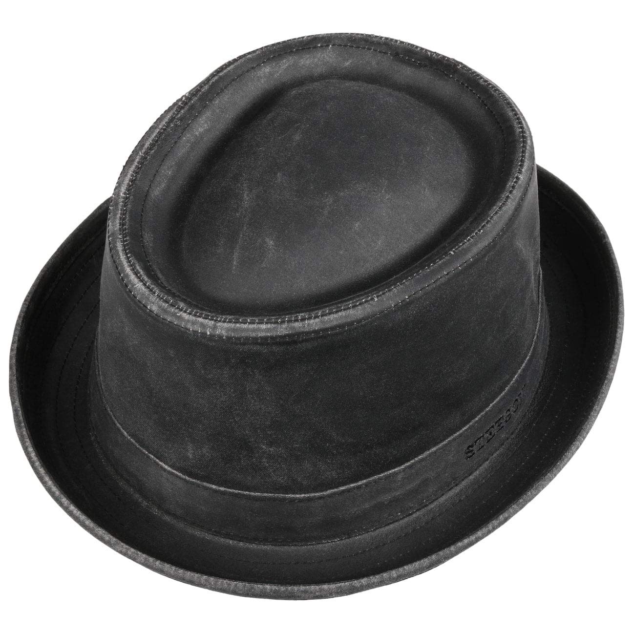 Stetson Odenton Pork Pie Cloth Hat Women/Men black 7-7 1/8