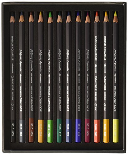 Caran D'ache Museum Aquarelle Pencil Sets Museum Intro set of 12 colours (3510.312)