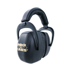 pro ears - ultra pro - hearing protection - nrr 30 - shooting range ear muffs - black