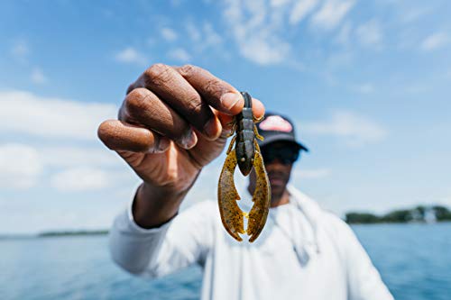 Berkley PowerBait Chigger Craw Green Pumpkin, 4" (9 Count)