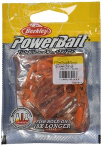 berkley powerbait power nymph smoke orange, 1" (12 count)