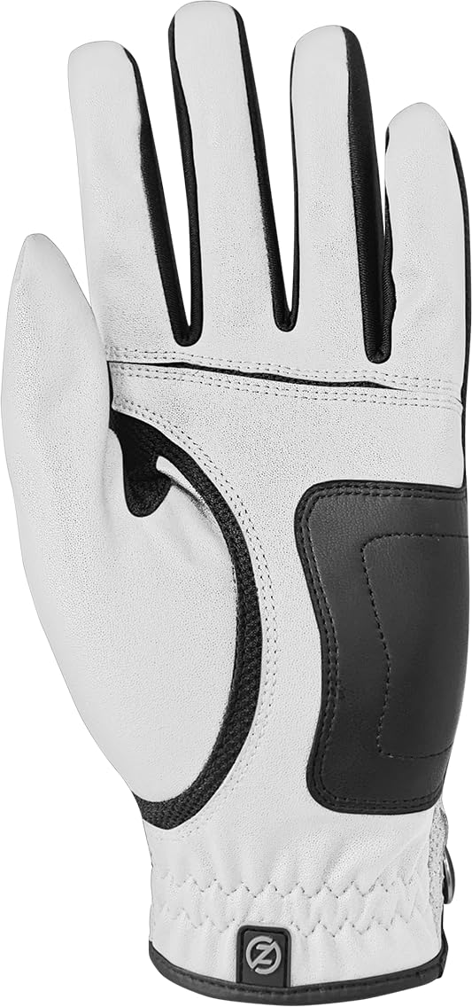 Zero Friction Men's Golf Glove, Left Hand, One Size, White