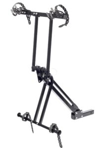 softride hang2, 2-bike hitch mounted rack for 2" and 1.25”, swings down with bicycles loaded, allows trunk, hatch, or tailgate access. cars, suvs, vans, or trucks (27041)