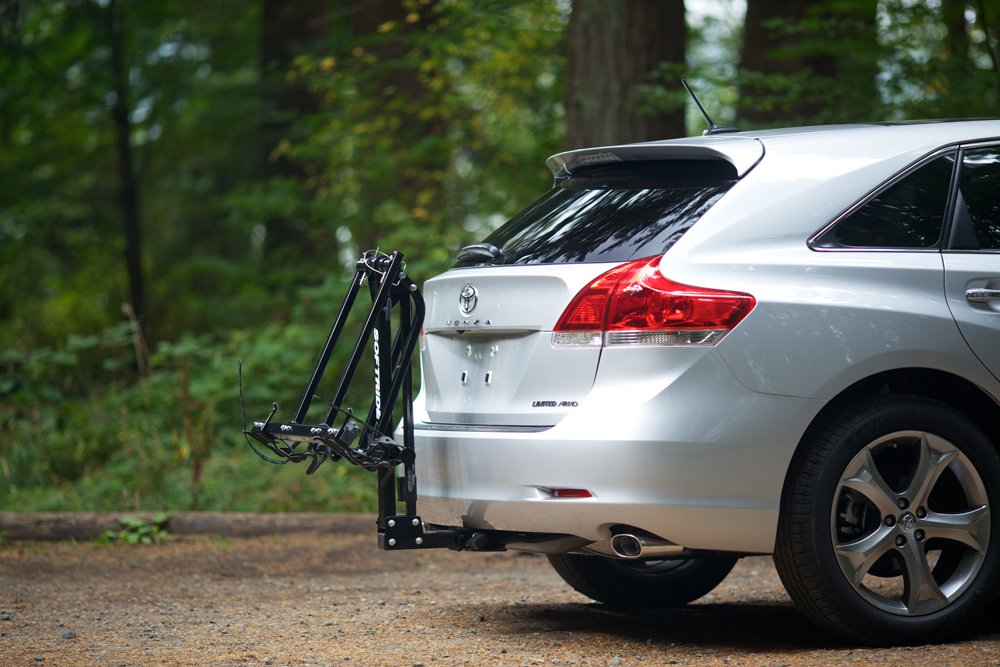 Softride Hang2, 2-Bike Hitch Mounted Rack for 2" and 1.25”, Swings Down with Bicycles Loaded, Allows Trunk, Hatch, or Tailgate Access. Cars, SUVs, Vans, or Trucks (27041)