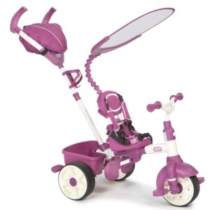 Little Tikes 4-in-1 Trike Ride On, Pink/Purple, Sports Edition , Red