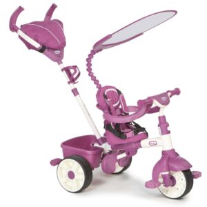 Little Tikes 4-in-1 Trike Ride On, Pink/Purple, Sports Edition , Red