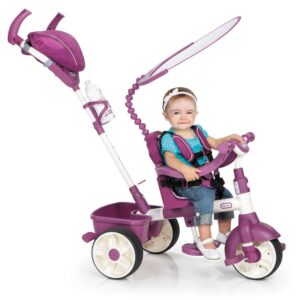 Little Tikes 4-in-1 Trike Ride On, Pink/Purple, Sports Edition , Red