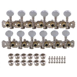 bqlzr chrome 12 string acoustic guitar machine heads 6l6r