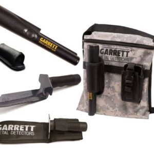 Garrett Pro-Pointer II, Edge Digger with Sheath and Camo Finds Pouch Combo