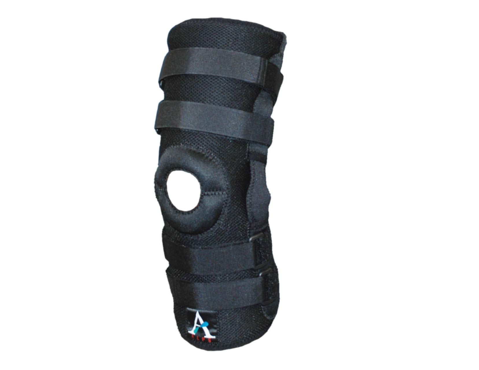 ALPS Coolfit Extended Knee Brace, Prevent or Reduce Severity of Knee Injury, Soft and Breathable, Pull On with Adjustable Hinges, Small Size