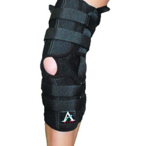 ALPS Coolfit Extended Knee Brace, Prevent or Reduce Severity of Knee Injury, Soft and Breathable, Wrap Around with Adjustable Hinges, Medium Size