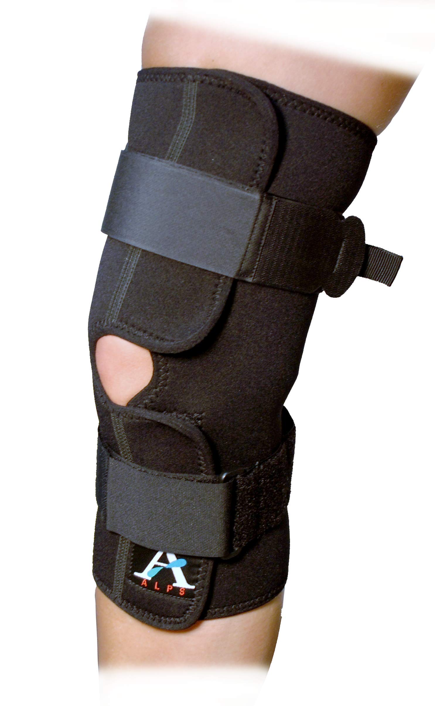 ALPS Knee Brace, Prevent or Reduce Severity of Knee Injury, Soft and Breathable, Wrap-Around with Reinforced Seams, Small Size