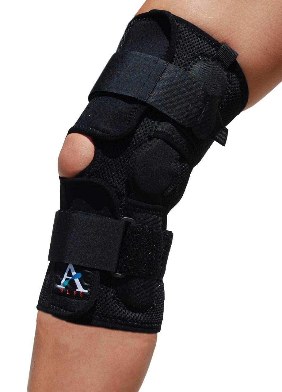 ALPS Coolfit Knee Brace, Prevent or Reduce Severity of Knee Injury, Soft and Breathable, Wrap Around with Adjustable Hinges, XXX-Large Size