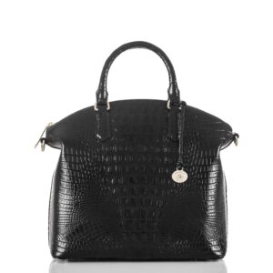 BRAHMIN Black Melbourne Large Duxbury Satchel