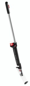 rubbermaid commercial products, industrial executive series pulse microfiber spray mop system for hardwood floors, 18-inch, single sided, black