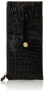 brahmin black melbourne credit card wallet