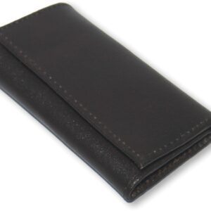 Ashford Ridge Unisex-Adult Leather Key Case Wallet 10cm x 6.2cm Brown