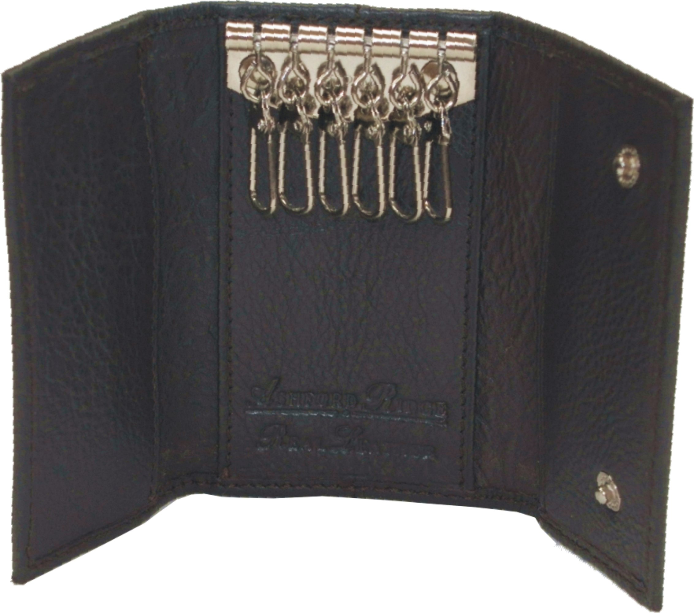 Ashford Ridge Unisex-Adult Leather Key Case Wallet 10cm x 6.2cm Brown