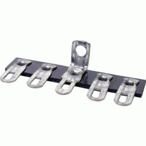 terminal strip - 5 lug, 3rd lug common, horizontal, pack of 5