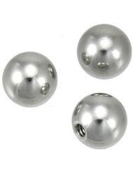 playful piercings 10 replacement top silver ball balls 5mm 10pcs navel belly industrial horseshoe nipple ring body jewelry 14g