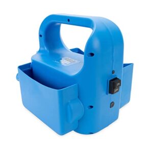 Trac Outdoors Portable Washdown Pump Kit - Self-Priming Marine-Grade Pump - Includes Everything Needed to Power-Spray, Just Add Water (69380), Blue