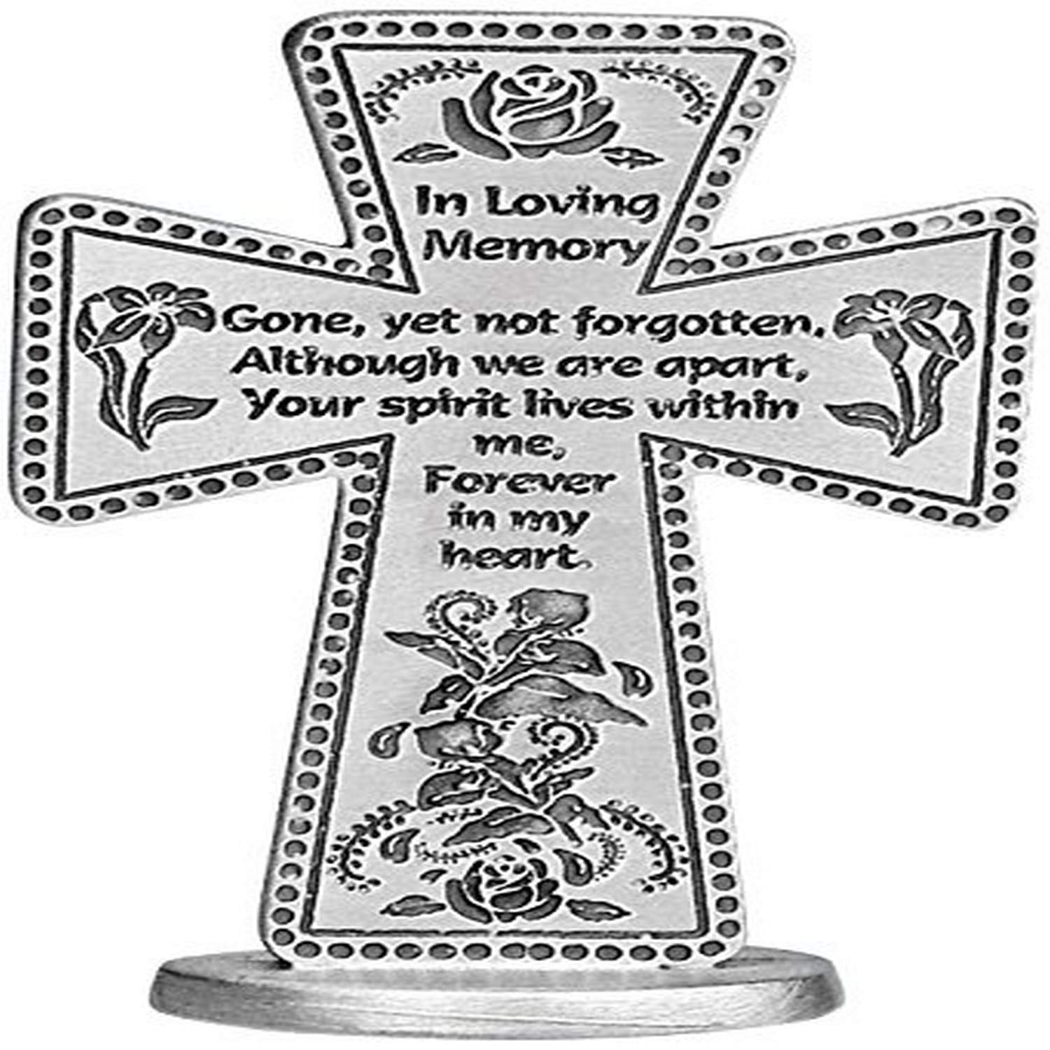 Cathedral Art (Abbey & CA Gift in Loving Memory Message Cross, 3-Inch, One Size, Multi