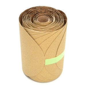 3M Stikit Paper Disc Roll 236U, P80 C-weight, 6 in x NH, Die 600Z