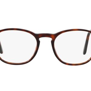 Persol PO3007V Square Prescription Eyewear Frames, Havana/Demo Lens, 50 mm