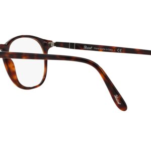 Persol PO3007V Square Prescription Eyewear Frames, Havana/Demo Lens, 50 mm