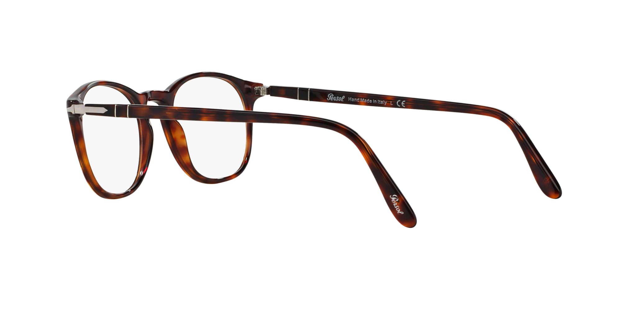 Persol PO3007V Square Prescription Eyewear Frames, Havana/Demo Lens, 50 mm