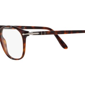 Persol PO3007V Square Prescription Eyewear Frames, Havana/Demo Lens, 50 mm