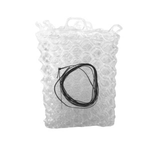 fishpond 15" nomad replacement rubber net bag – clear | fits nomad hand, emerger, mid-length and guide nets