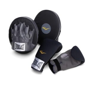 everlast 3010 boxing fitness kit, black/grey