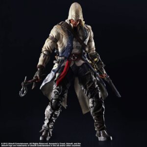 square enix play arts kai - figura connor de assassin's creed