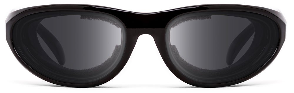 7 EYE Diablo | Wind Blocking Sunglasses - Glossy Black, Polarized Gray Lenses