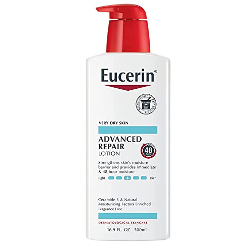 Eucerin Smoothing Repair Dry Skin Lotion, 16.9 Ounce (Pack of 3)