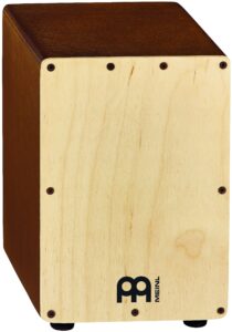 meinl percussion mini cajon box drum with internal snares-made in europe-baltic birch wood, 2-year warranty, natural (scaj1lb-nt)