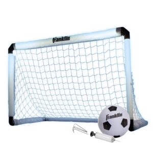 franklin sports soccer goal and ball - glow in the dark/light up - 39.5 x 25.5 goal