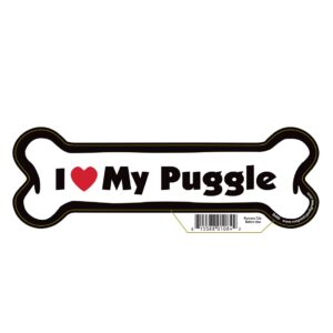 7" dog bone magnet - works great on cars, refrigerators, mailboxes and more (i love my puggle)